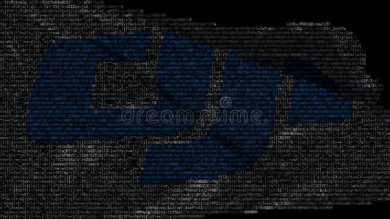 Digital Flag with DJI Logo on the Screen. Editorial 3d Rendering ...