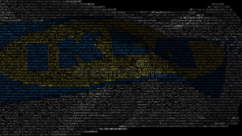 Digital Flag with Ikea Logo on the Screen. Editorial 3d Rendering ...