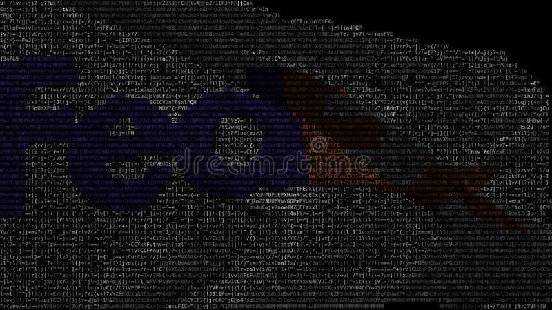 Fedex Flag Loop - 3D Illustrate Realistic Flag Stock Video - Video of ...