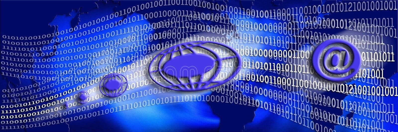 Binary header stock illustration. Illustration of computer - 1566238