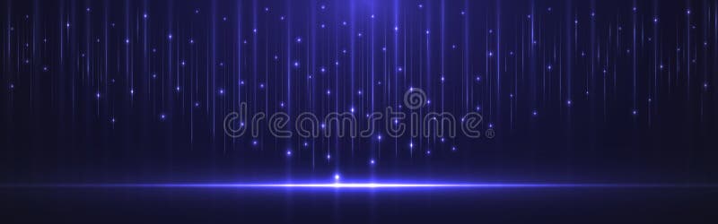 Digital Flow. Bid Data Background. Glowing Vertical Light Streaks and ...