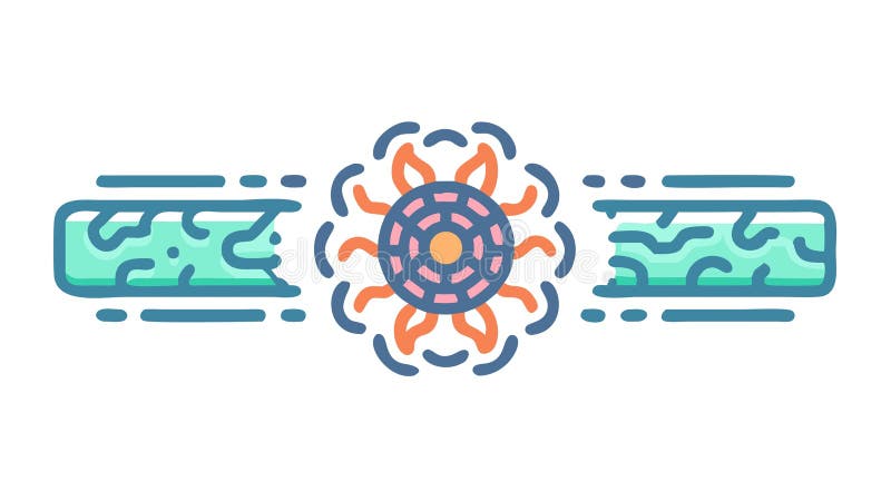 Digital Flow Pattern Abstract Data Network Security Vector Design Generative Ai Stock Vector