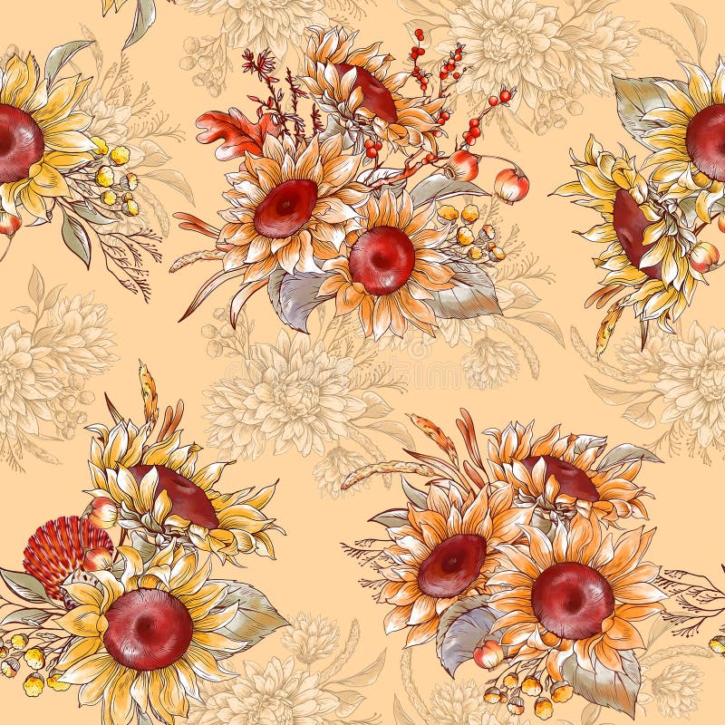 Digital Flower Pattern, Textile Pattern Design, Watercolor Background ...