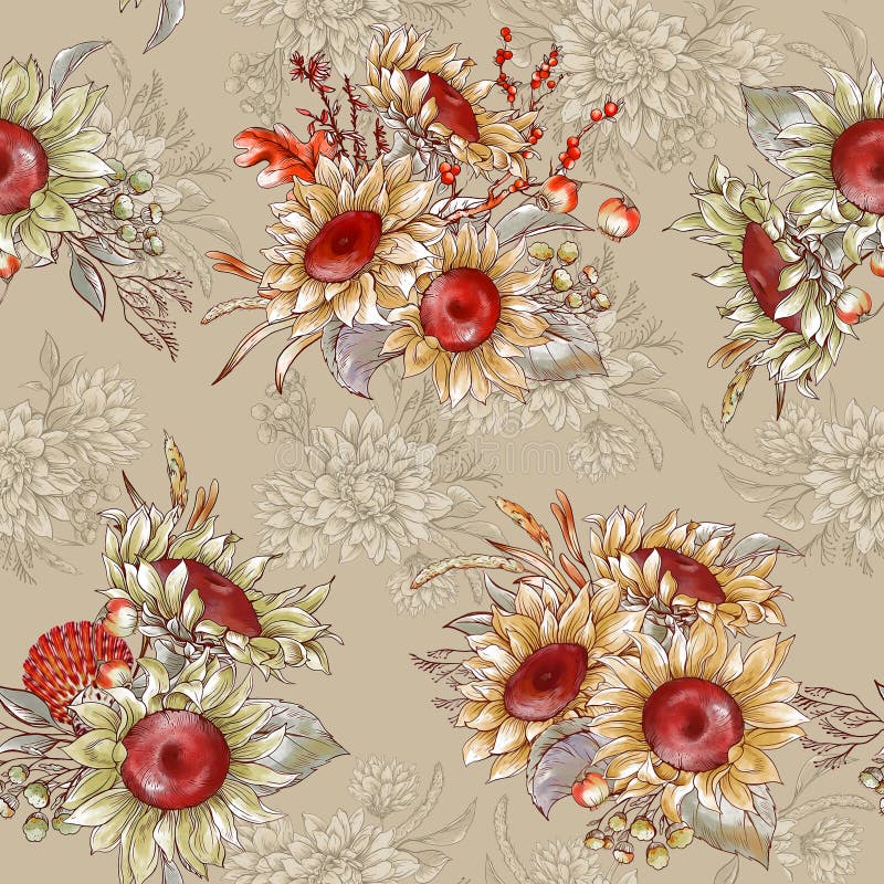 Digital Flower Pattern - Textile Pattern Design , Watercolor Background ...