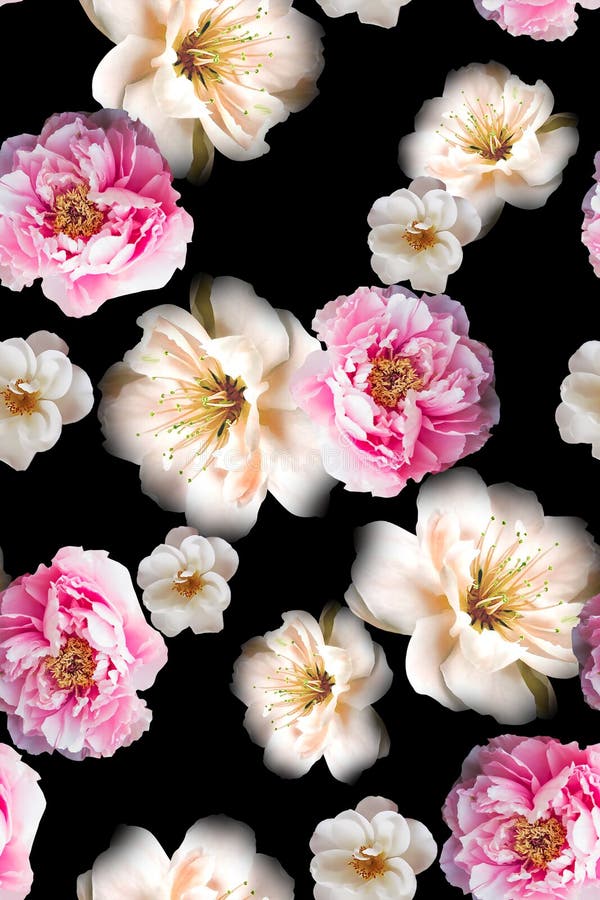 Digital Flower Pattern, Textile Pattern Design, Watercolor Background ...