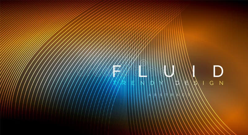 Digital Flowing Wave Particles Abstract Background Stock Vector ...