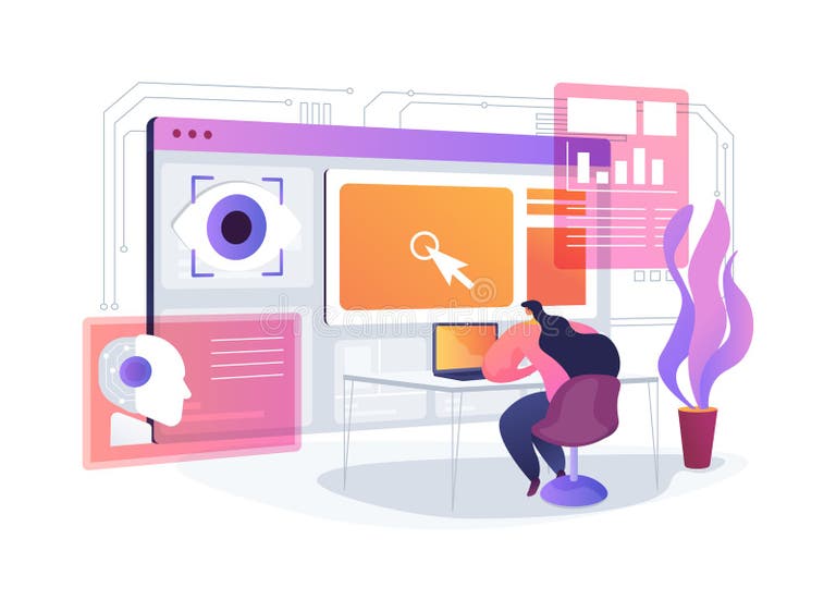 Digital Focus Enhancing Tools Abstract Concept Vector Illustration ...