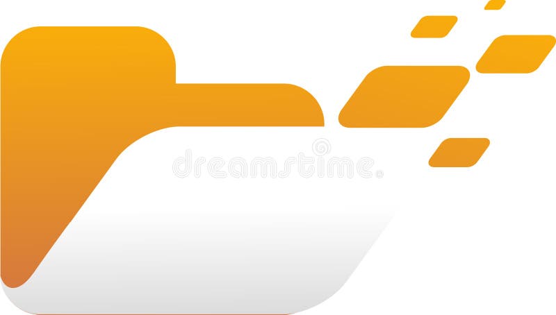 Digital folder concept stock vector. Illustration of computers - 80675351