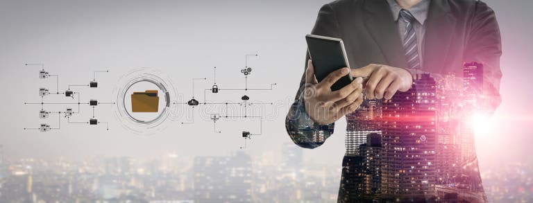 Digital Folder Workflow for Document Management Vouch Stock Image ...