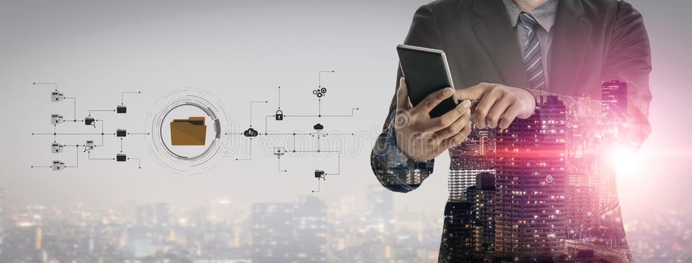 Digital Folder Workflow for Document Management Vouch Stock Image - Image of office, access ...