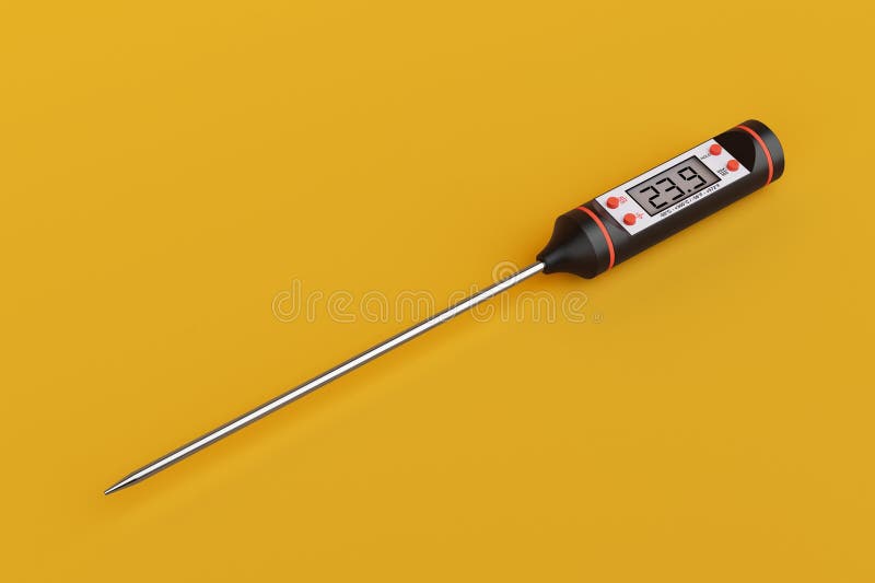 Digital Food Cooking Thermometer Probe 3d Rendering Stock Photos - Free ...