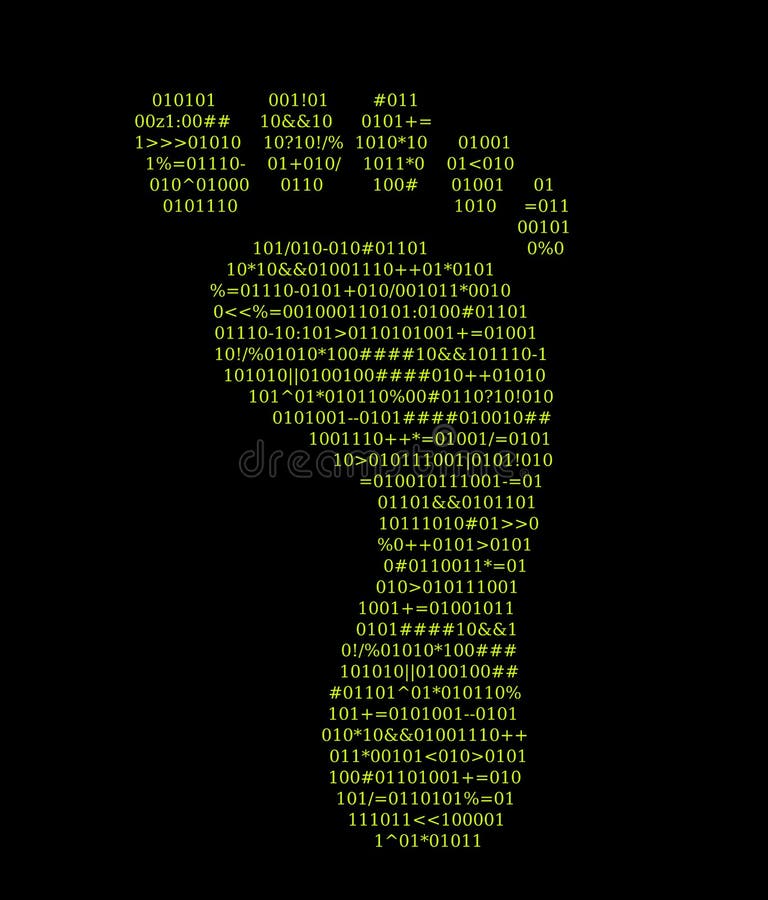 Digital Footprint, Source Code Stock Vector - Illustration of footprint ...