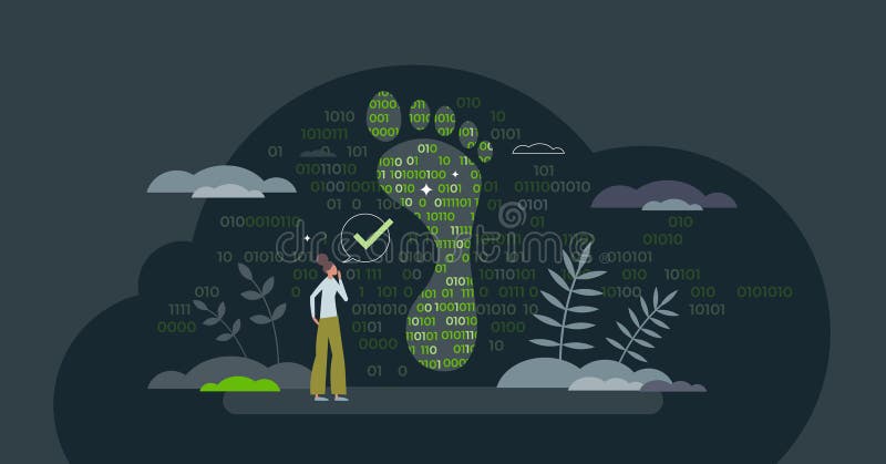 Digital Footprint Mind Map, Concept for Presentations and Reports Stock ...