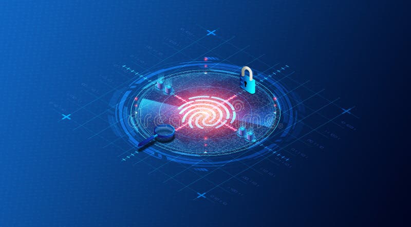 Digital Forensics Concept - 3D Illustration Stock Illustration ...