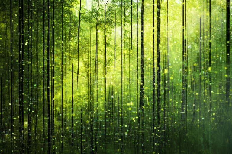 Digital Forest of Interconnected Data with Vertical Nodes Growing ...