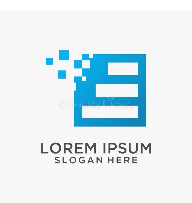 Digital form logo design stock vector. Illustration of office - 236267086