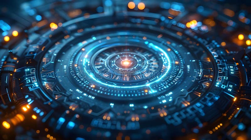 Digital Fortress: the Core of Cybersecurity Innovation. Concept ...