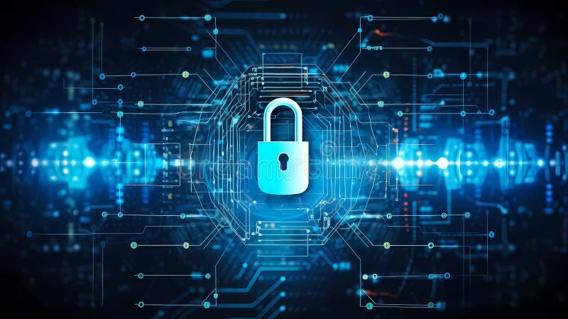 Digital Fortress Cybersecurity Shields Stock Illustrations – 1 Digital ...