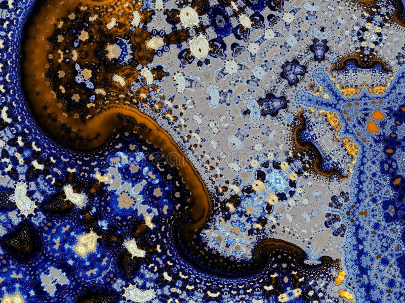 Digital Fractal Art `Endless Anaconda` Stock Illustration ...