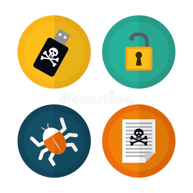 Digital Fraud and Hacking Design Stock Vector - Illustration of data ...
