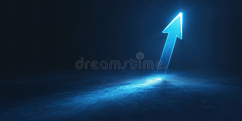 The Digital Frontier: a Glowing Arrow of Progress Cuts through the ...