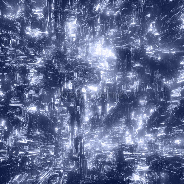 Digital Frontier within the Digital Realm of Cyberspace Stock Image ...