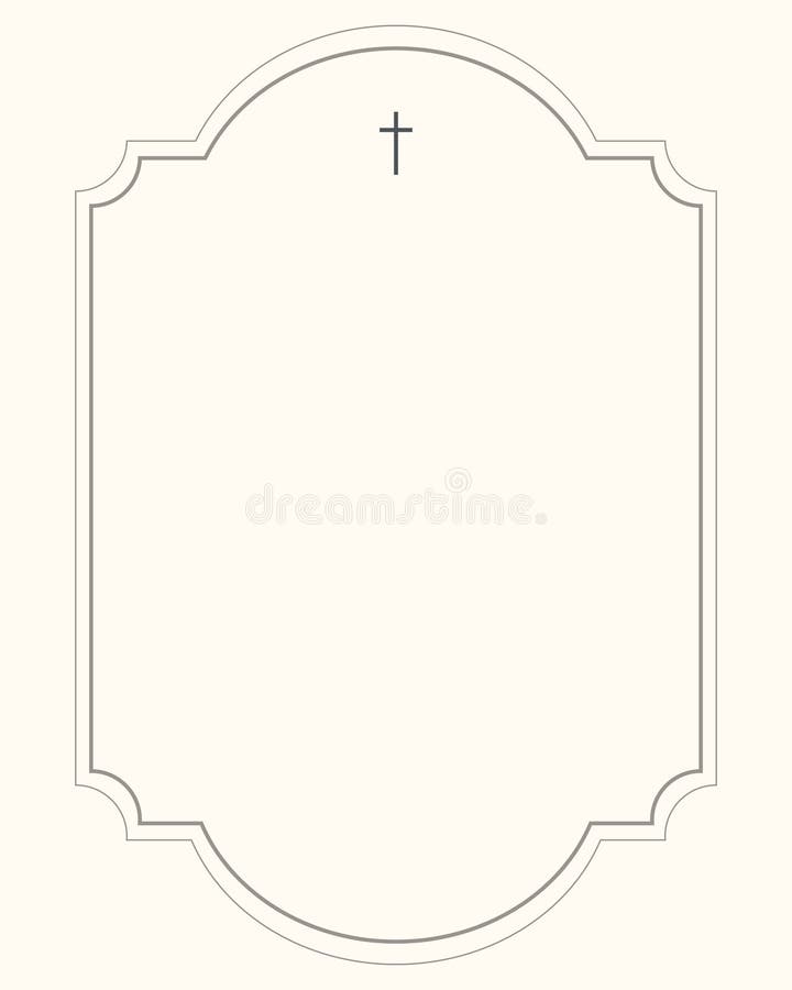 Digital Funeral Announcement Invitation Template in Vector Illustrator ...