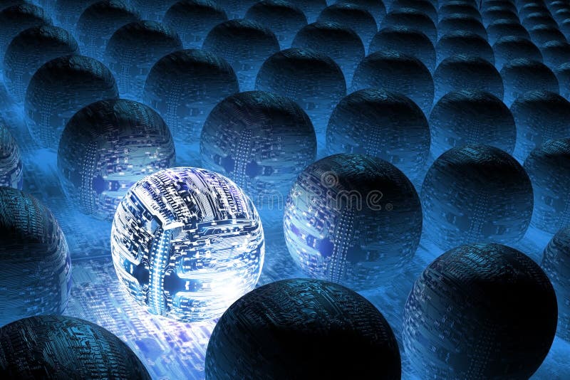 Digital Future stock illustration. Illustration of bright - 11694068