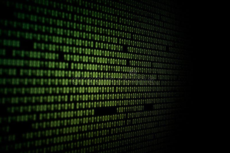 Green Binary Code stock image. Image of space, connectivity - 63879285