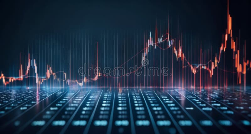 Digital Future - the Rise of Tech Stock Illustration - Illustration of ...