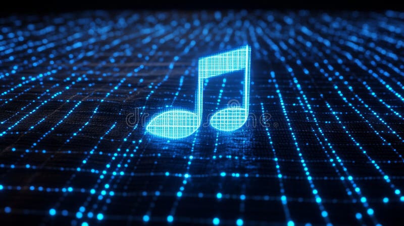 Digital Futuristic Design with Complex Geometric Patterns Stock Image ...