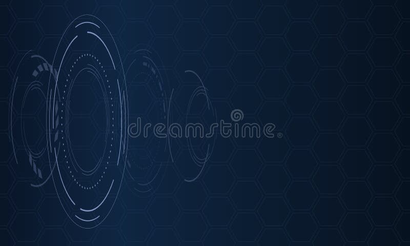 Digital Futuristic User Interface, HUD for App and Web Stock Vector ...