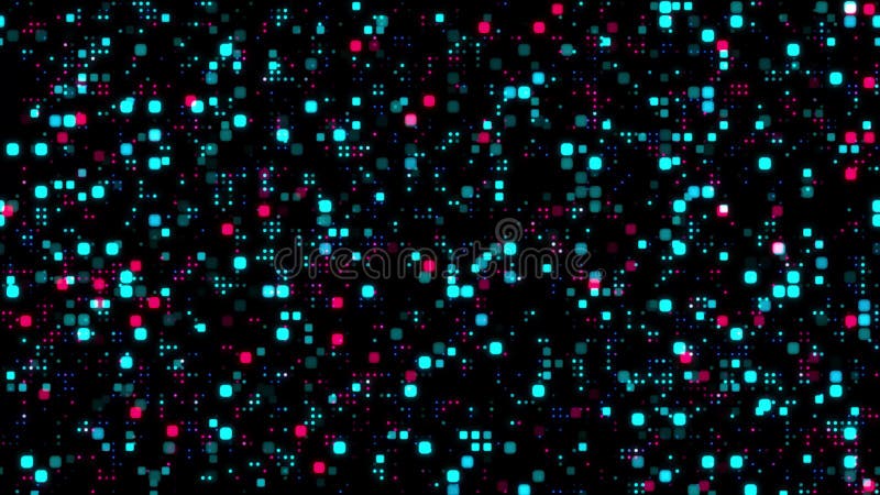 Digital and Futuristic Wall Background Flickering, Abstract Mosaic ...