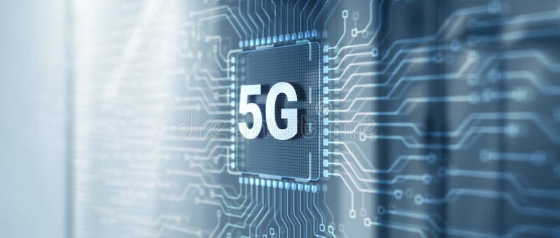 Digital 5G and Internet Telecommunication Concept on Circuit Board ...