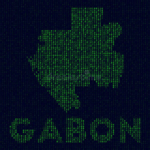 Digital Gabon logo. ilustración del vector. Ilustración de atlas ...