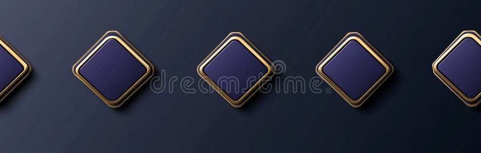 In the Digital Game Interface, Purple Rectangular Frames with Gold Art ...
