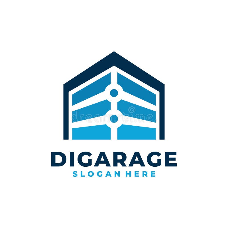 Digital garage logo vector stock vector. Illustration of computer ...