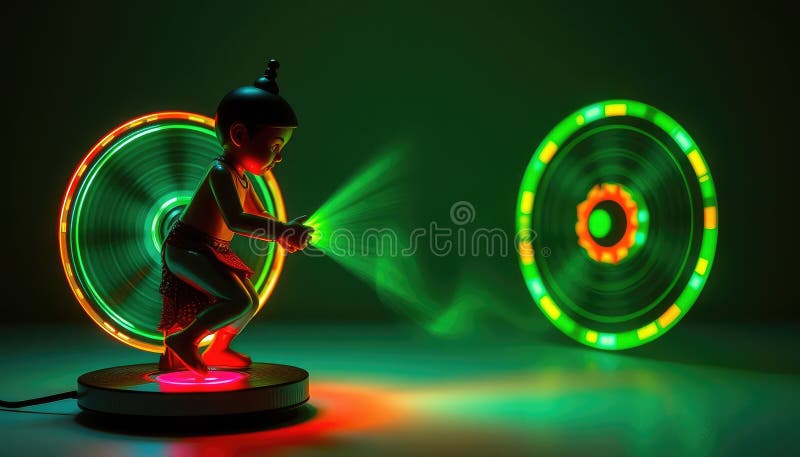 Digital Gasing (Indonesian Spinning Toy) Concept Art with Interactive ...
