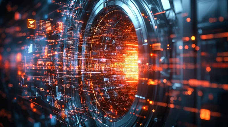 Digital Gateway stock illustration. Illustration of gateway - 335081914