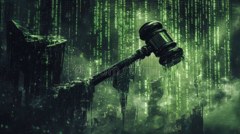 The Digital Gavel Designed for Judges Features a Binary Code Artificial ...
