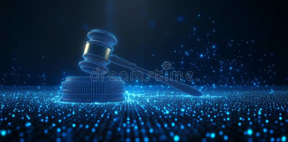 The Digital Gavel Represents the Enforcement of Cybersecurity Laws in a ...