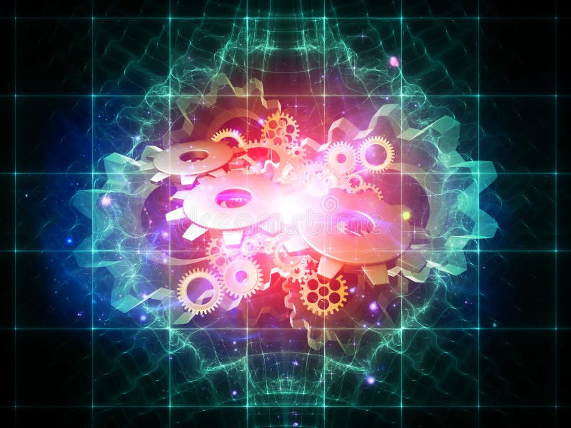 Digital gears stock illustration. Illustration of progress - 23354171