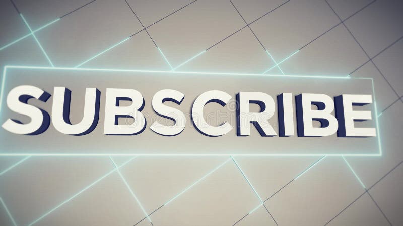 `SUBSCRIBE` - Framed Text - White - Futuristic Background Stock Footage ...