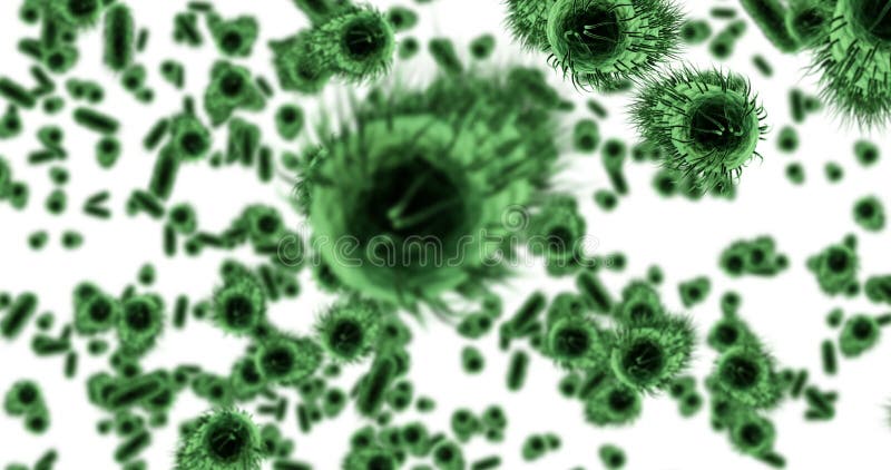 Bacteria Cells Closeup 3d Animation Stock Video - Video of granule ...