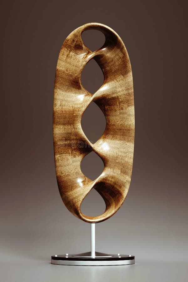 Digital-Generated Geometric Modern Sculpture Stock Illustration ...