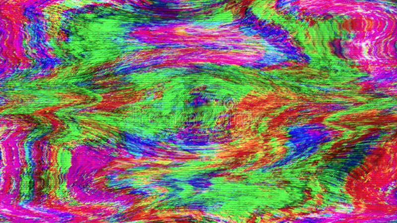 Digital Generated Glitched Animation, Rainbow System Error Imitation ...