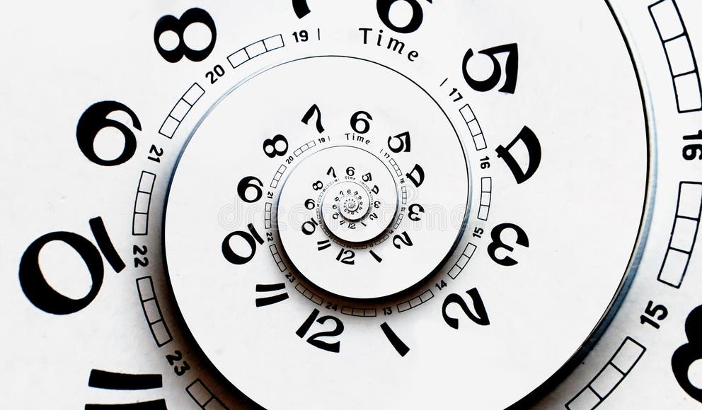 Digital Generated Twisted Clock Face. Stock Photo - Image of detail ...