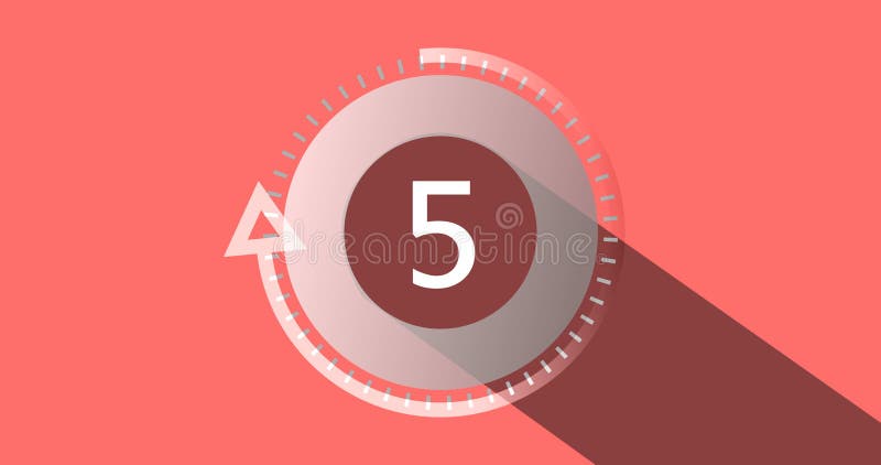 Digital Generated Video of Countdown Timer Stock Video - Video of ...