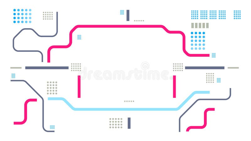 Digital Geometric Data Elements Abstract Background Stock Vector ...