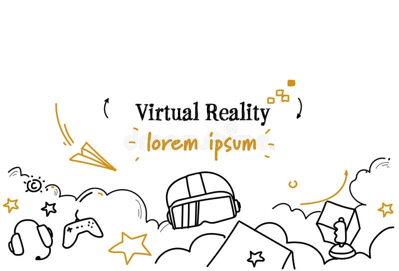 Digital Glasses Virtual Reality Vision Headset Technology Concept ...